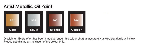 Artist Oil Paints (Metalic) 50ml – Pascal Arts, Crafts & Design