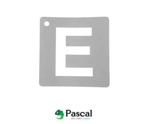Stencil Letter "E" – Pascal Arts, Crafts & Design