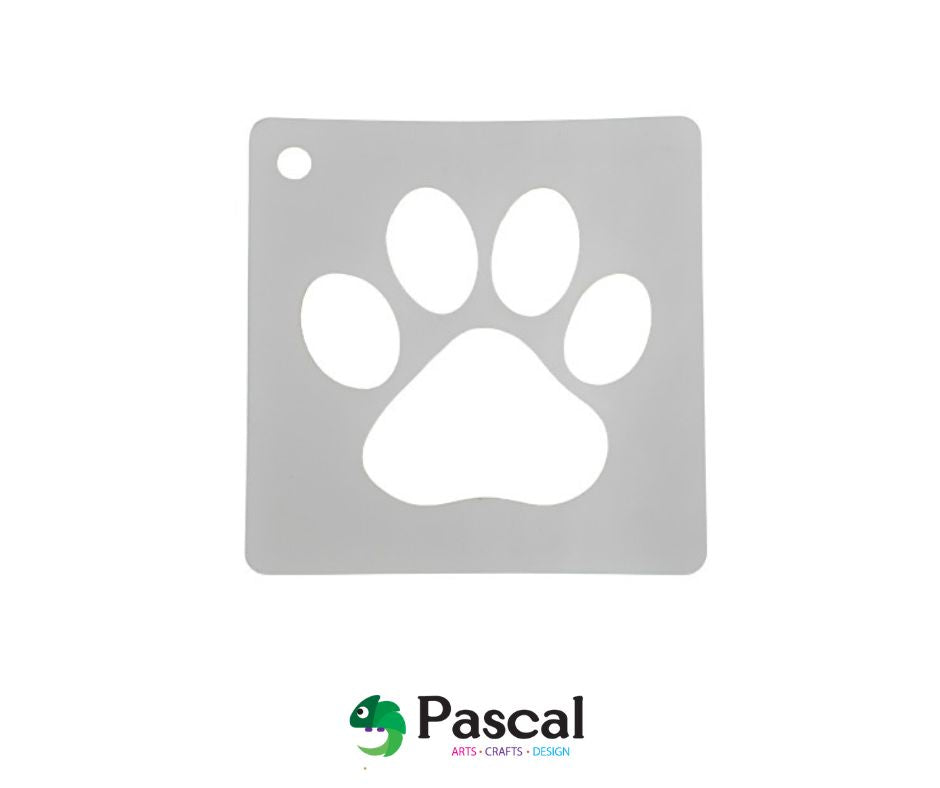 Stencil "Paw" – Pascal Arts, Crafts & Design